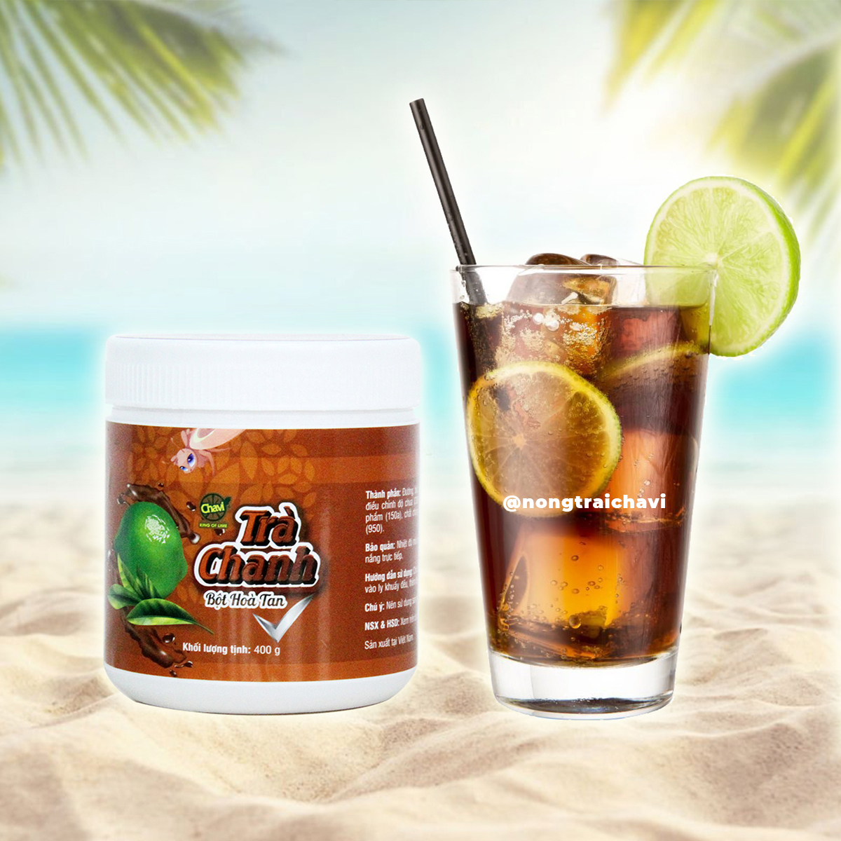 BỘT TRÀ CHANH CHAVI - CÁCH PHA TRÀ CHANH NGON